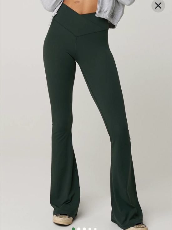 aerie | Pants & Jumpsuits | Aerie Green Boot Cut Flare Pants Size Small ...